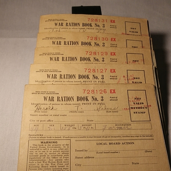 Vintage War Ration Book | Other | Vintage War Ration Book No 3 | Poshmark